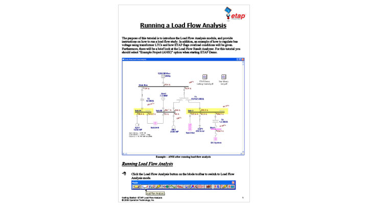 Load Flow Software | Load Flow Analysis | Power Flow Software | ETAP Load Flow Software | Load Flow Analysis | Power Flow Software | ETAP