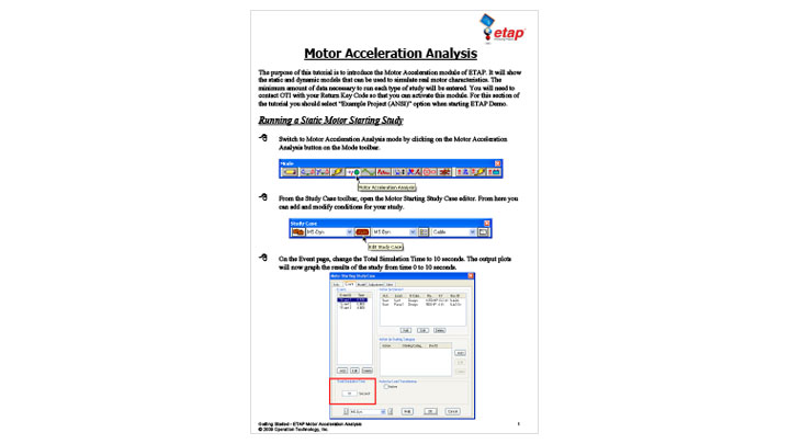 Motor Starting Analysis | Motor Acceleration Software | Motor Starting Motor Starting Analysis | Motor Acceleration Software | Motor Starting
